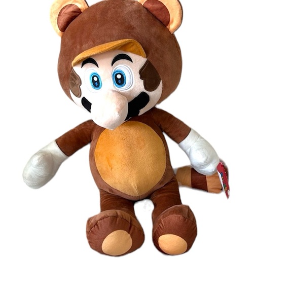 Nintendo | Toys | Super Mario Plush Mario In A Tanooki Large Stuffed ...